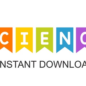 Science Classroom Banner Printable / Science Classroom Decorations ...