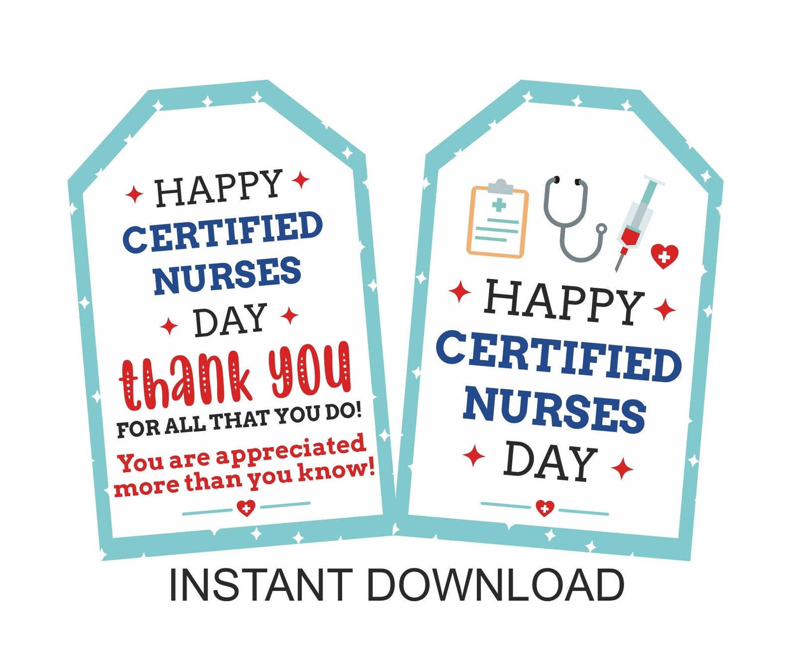 Certified Nurses Day Tag Printable / Happy Certified Nurse Day Tag ...