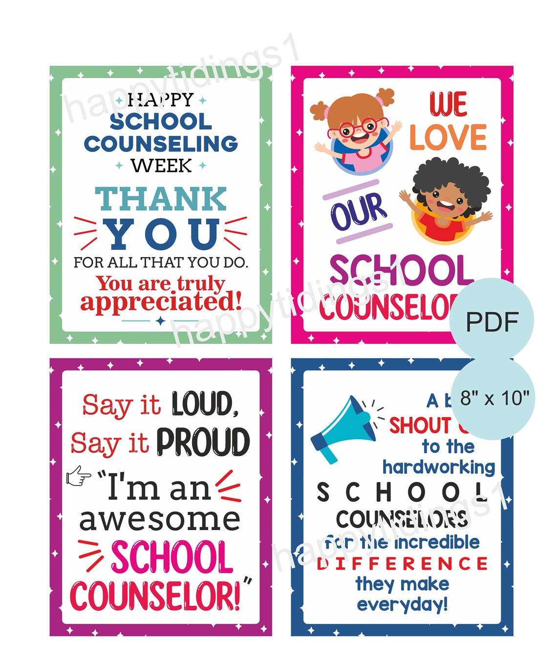 School Counseling Week Signs Printable / School Counselor Week Posters ...