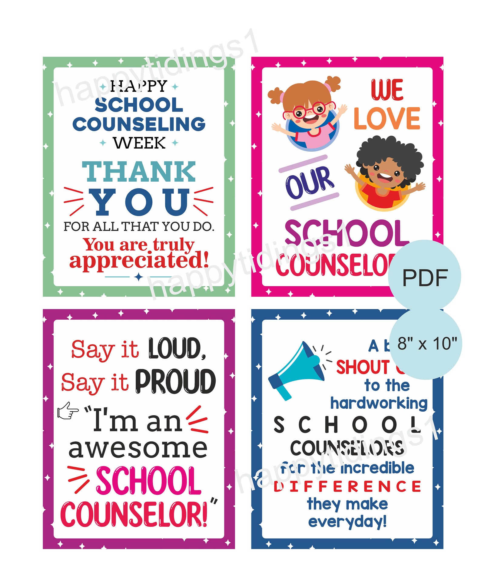 School Counseling Week Signs Printable / School Counselor Week Posters ...