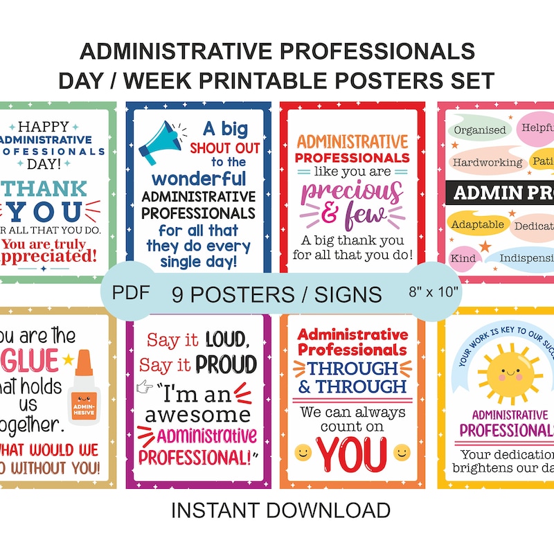 Administrative Professionals Day Sign - Etsy
