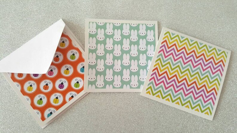 Mini Easter Cards / Mini Spring Cards / Easter Mini Cards / - Etsy
