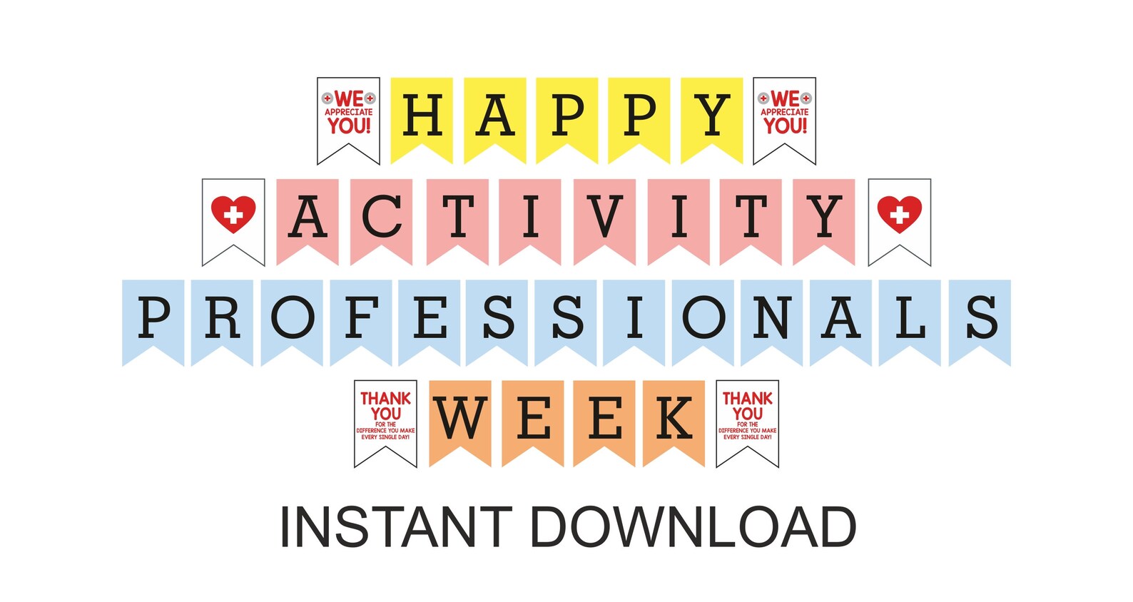 Happy Activity Professionals Week Banner Printable / Activity ...