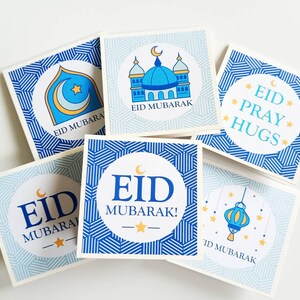 Mini Eid Mubarak Cards / Mini Eid Cards / Mini Eid Mubarak Card Set ...