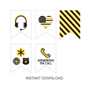 911 Dispatcher Week Banner Printable / Telecommunicators Week Banner ...