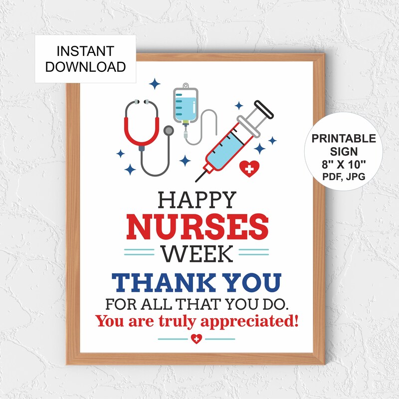 Happy Nurses Week 2025 Sign - Etsy