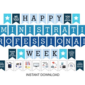 Administrative Professionals Week Banner Printable / Administrative ...