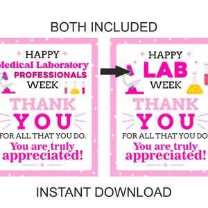 Lab Week Posters Printable Set of 9 / Laboratory Week 2024 / Lab Week ...