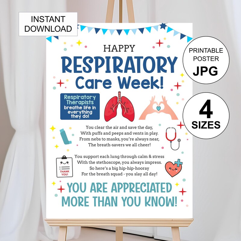 Respiratory Week Posters - Etsy