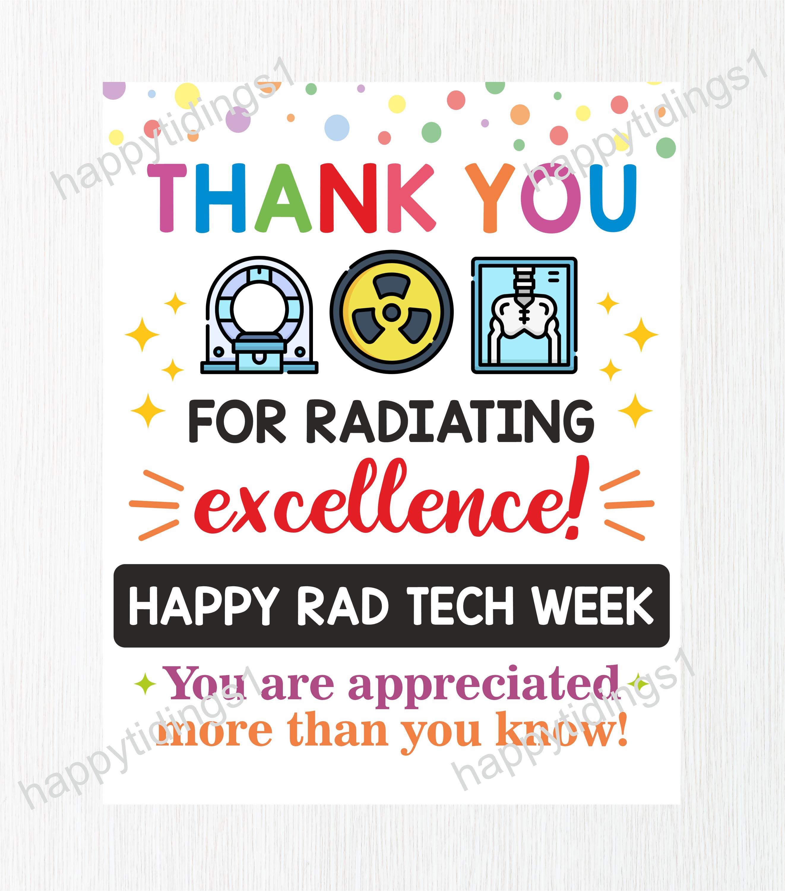 Editable Rad Tech Week Sign Printable / Editable Radiologic Tech Week ...