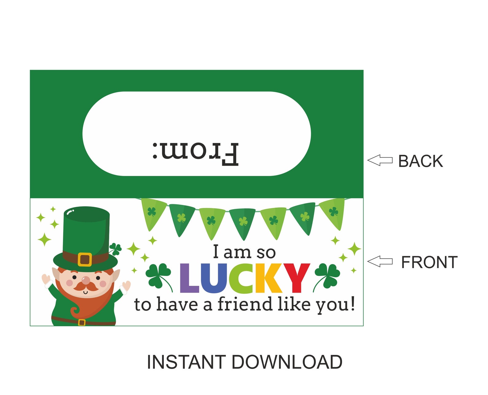 St. Patrick's Day Bag Toppers Printable / Printable St. | Etsy