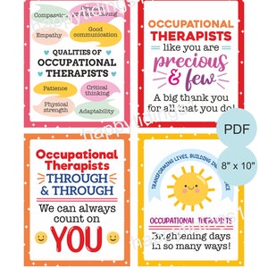 OT Month Signs Set of 10 Printable / OT Month Posters / OT Month Gifts ...
