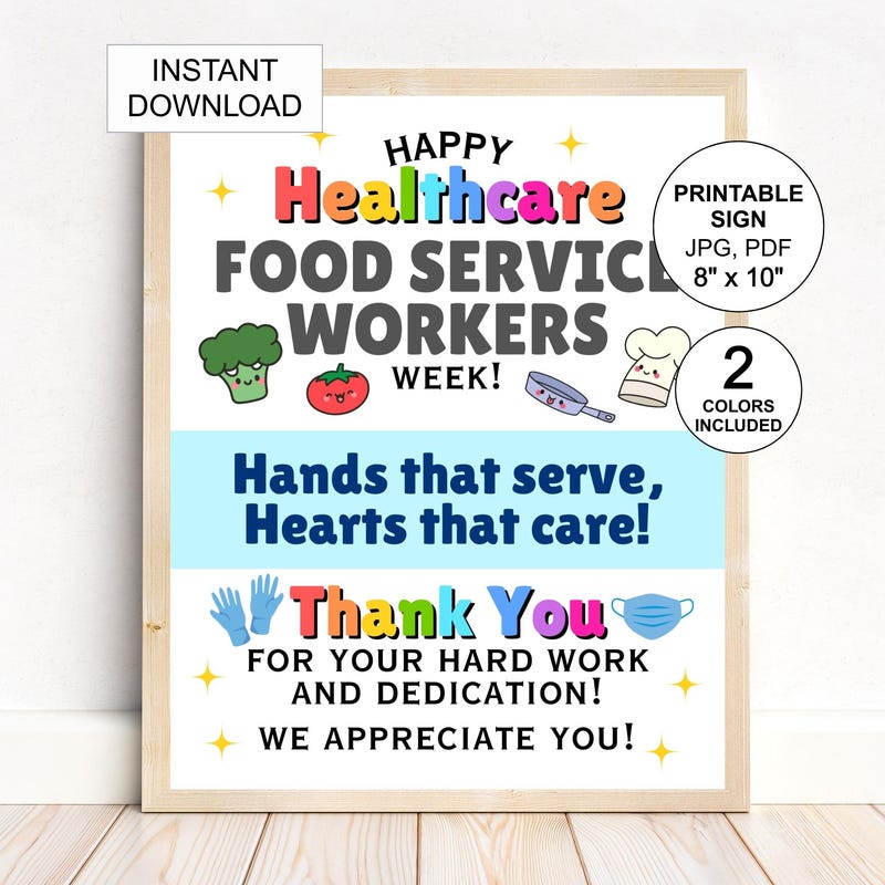 Food Service Worker Week Banner - Etsy