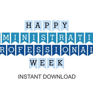 Administrative Professionals Week Banner Printable / Administrative ...