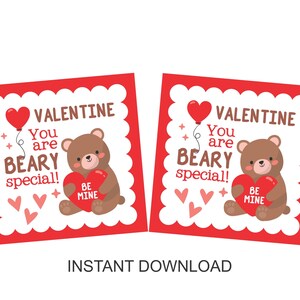 Printable Valentine Tags for Kids / Printable Valentine Tags for ...