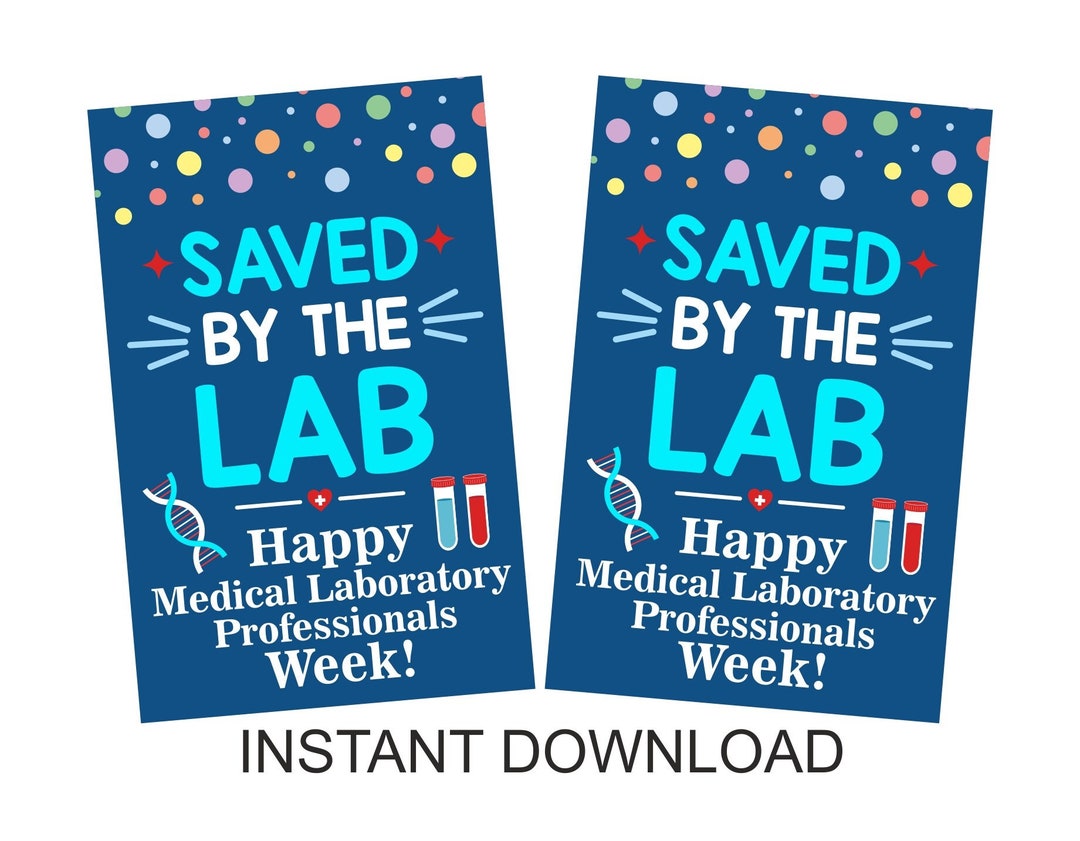 Saved by the Lab Gift Tag Printable / Saved by the Lab 2023 Tag / Lab ...