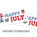 4th of July Candy Bag Toppers Printable / 4th of July Treat Bag Toppers ...