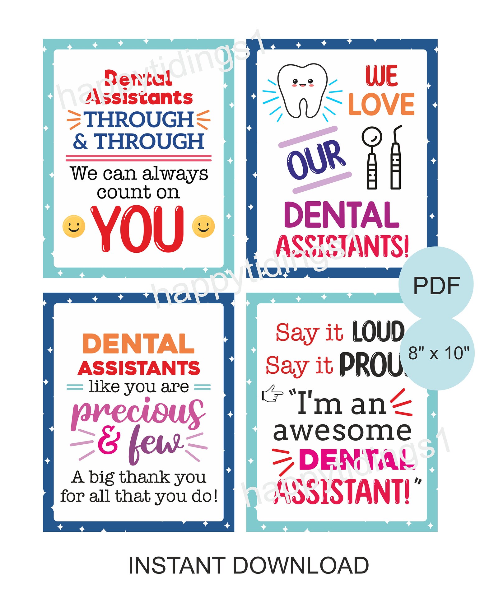 Dental Assistant Week Appreciation Sign Printable / Dental Assistant ...
