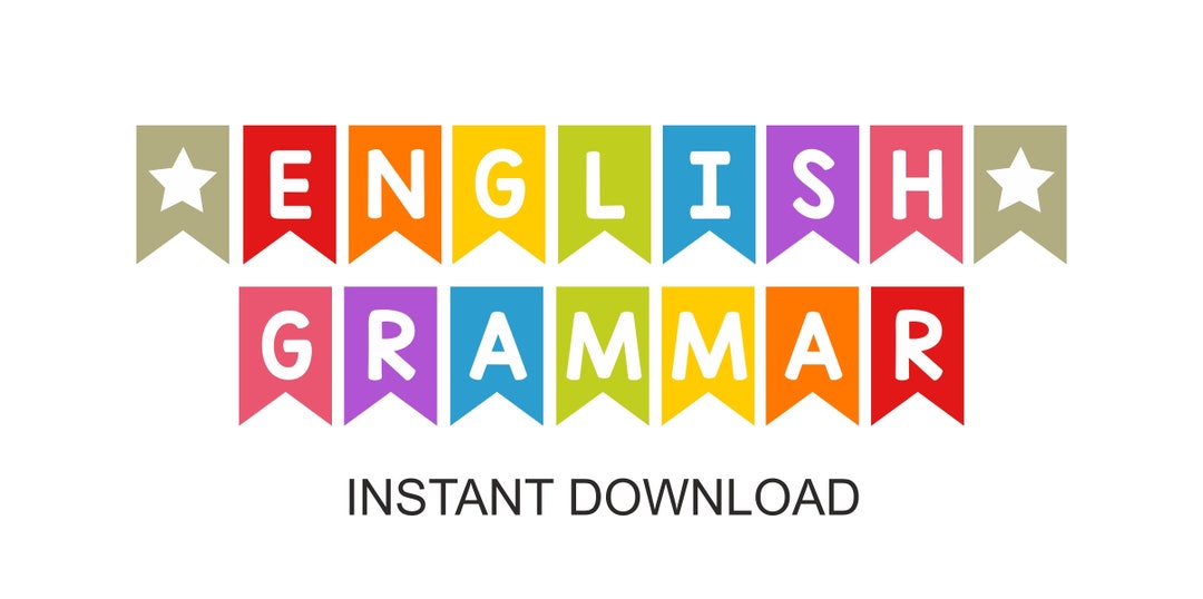 Subject Banner / Subject Banners Printable / Classroom Banner / Grammar ...