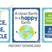 Earth Day Posters Printable / Earth Day School Posters / Earth Day Sign ...