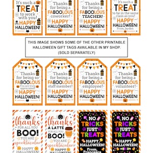 Halloween Appreciation Tag Printable / Halloween Appreciation Gift Tag ...