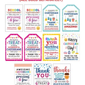 Custodian Day Appreciation Tag Printable / School Custodian Day Tag ...