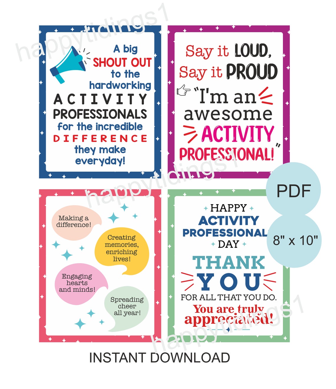 Activity Professional Week Signs Printable / Activity Professionals ...