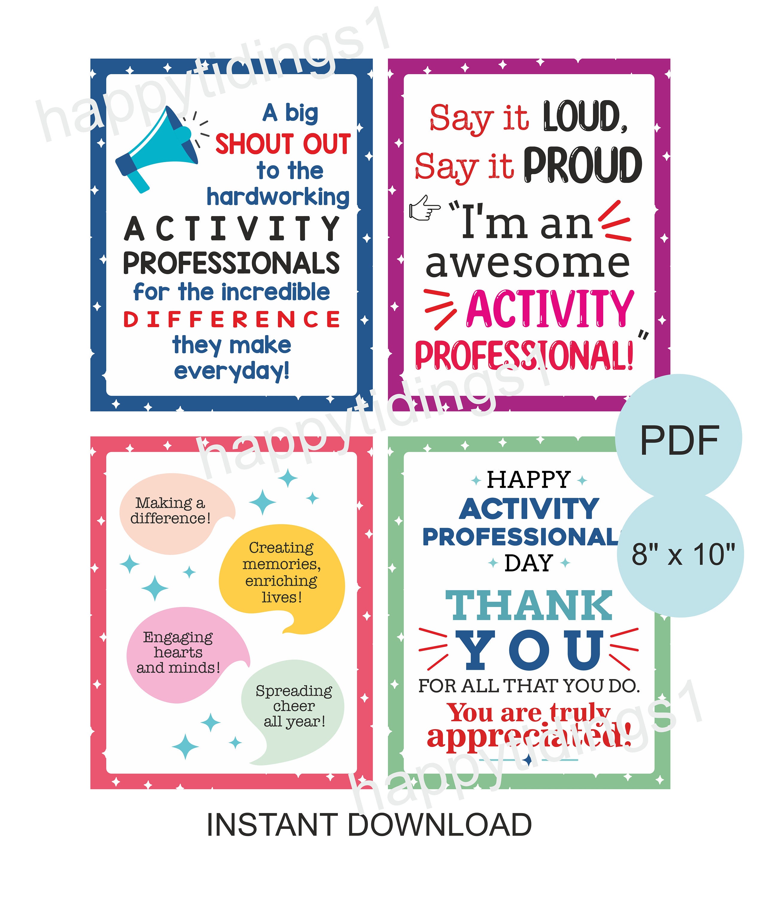 Activity Professional Week Signs Printable / Activity Professionals ...