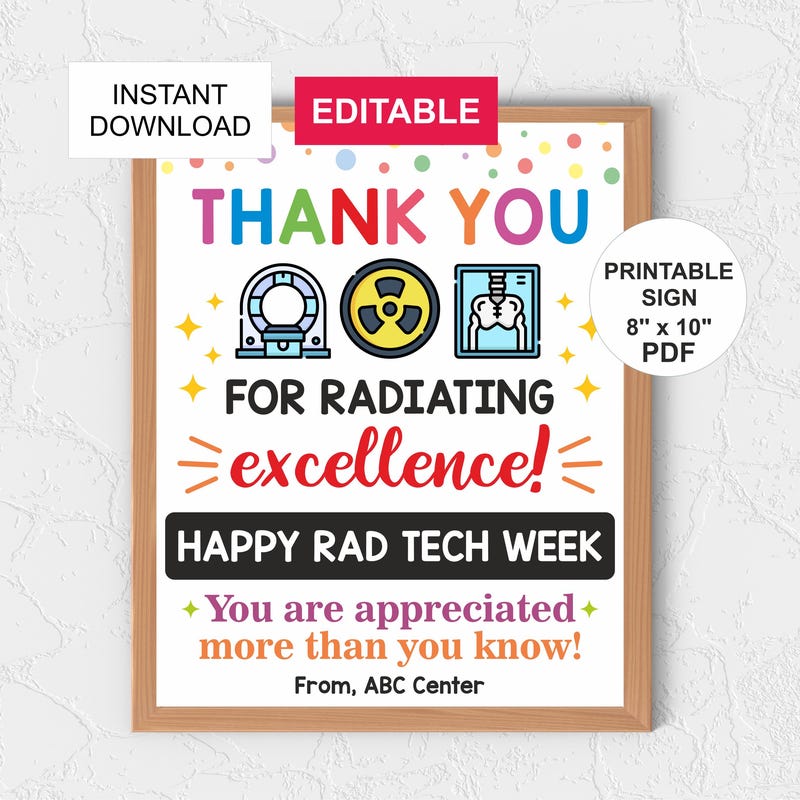 Rad Tech Week Banner - Etsy