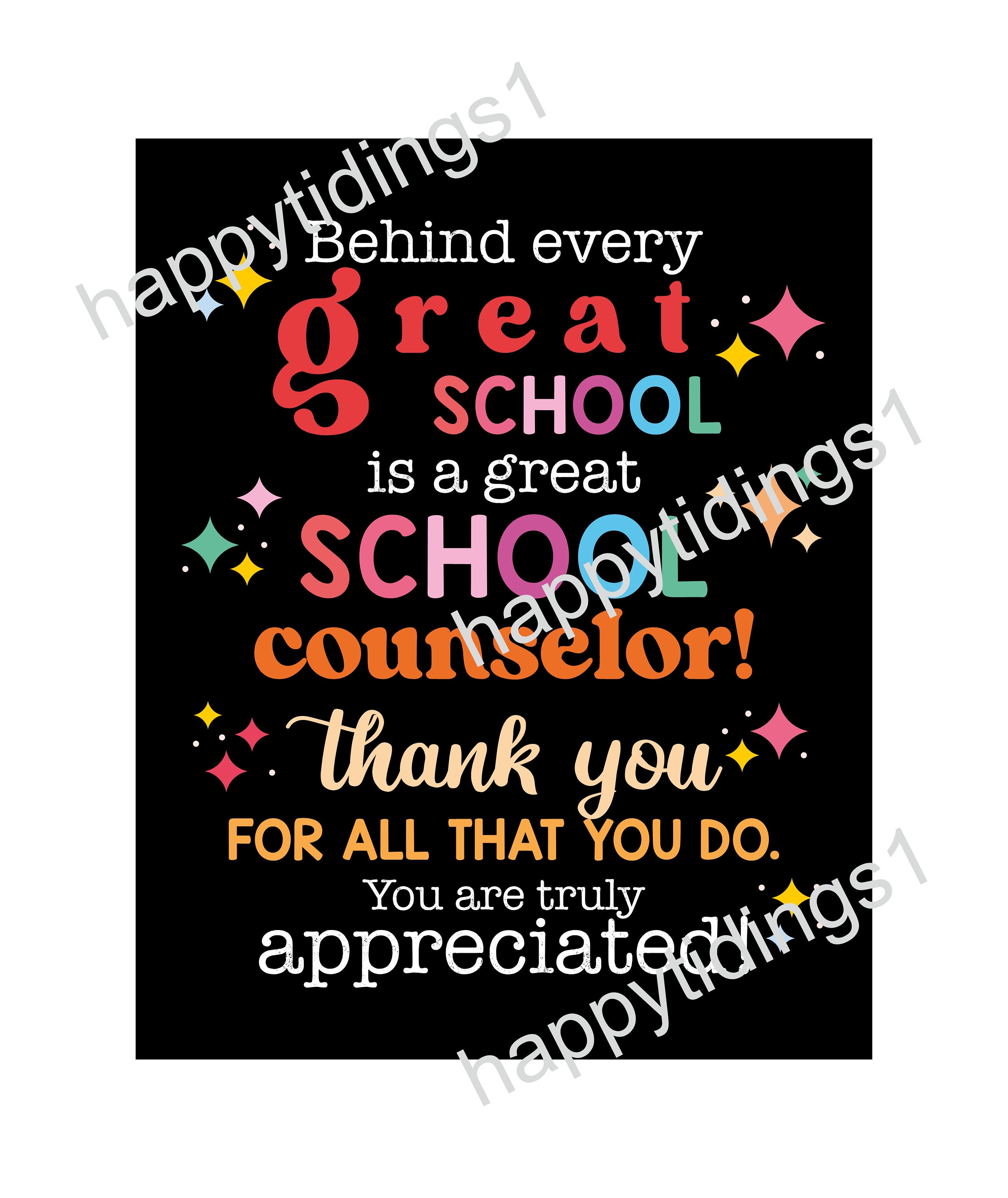 School Counselor Appreciation Poster Printable / School Counselor Thank ...
