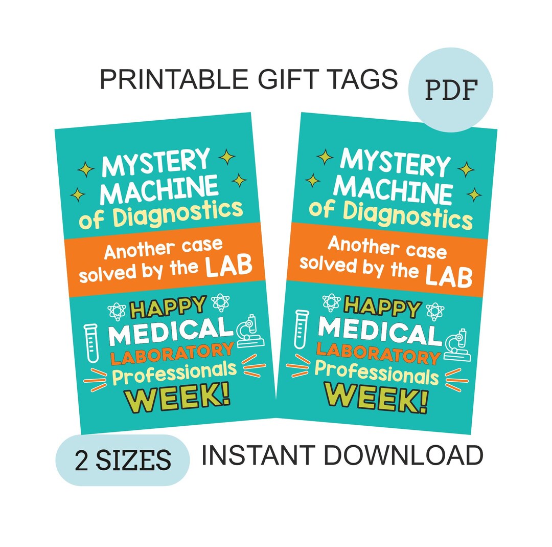 Lab Week 2025 Tags Printable / Lab Week Gift Tag / Lab Week Tags ...