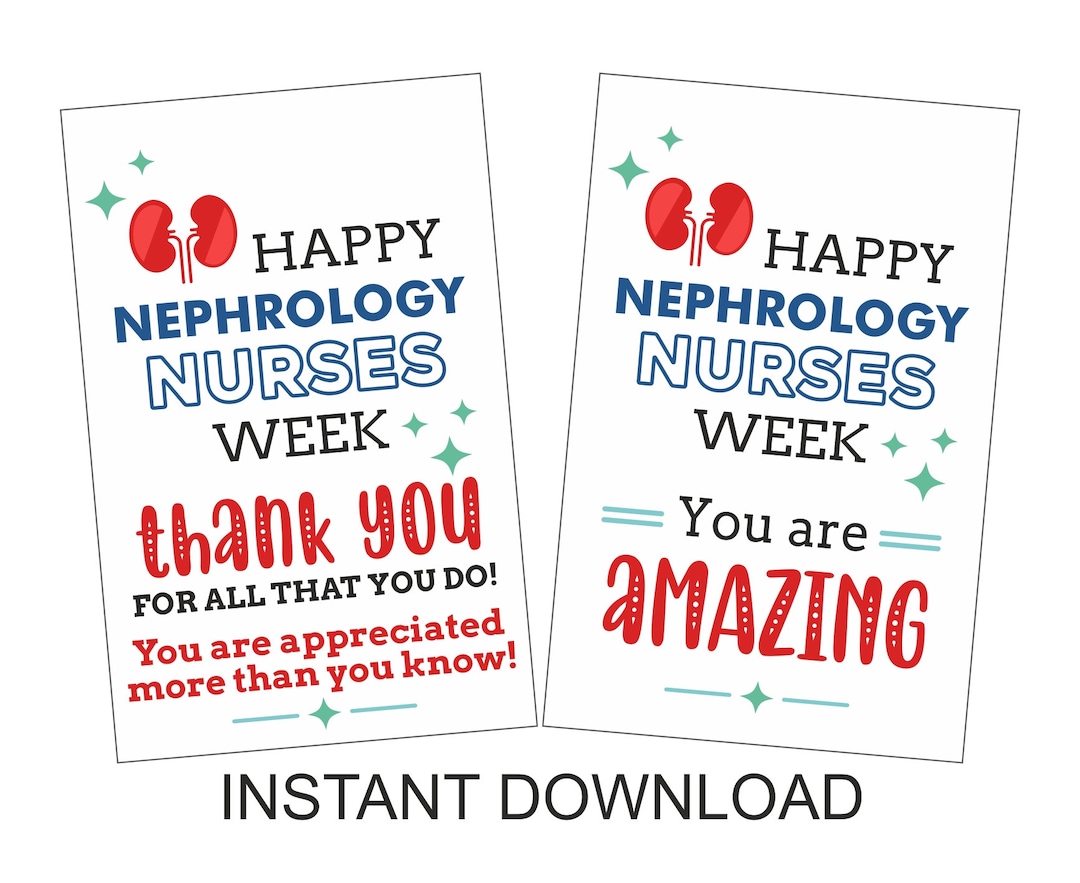 Nephrology Nurse Gift Tags Printable / Nephrology Nurse Week Gift Tags ...