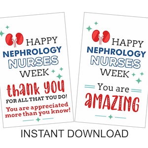 Nephrology Nurse Gift Tags Printable / Nephrology Nurse Week Gift Tags ...
