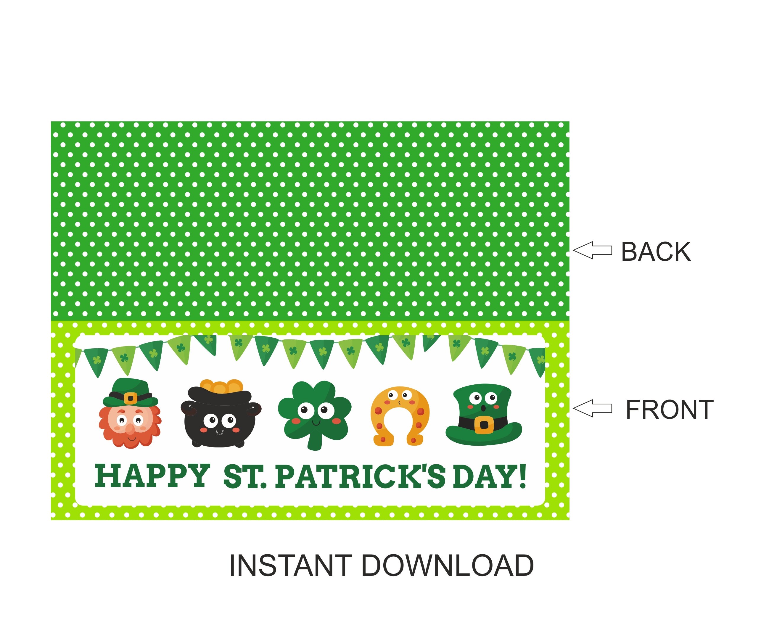 Printable St. Patrick's Day Bag Toppers / St. Patrick's Day Party ...