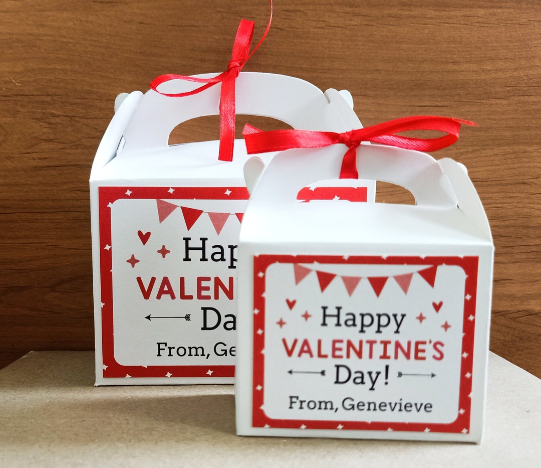 Valentine's Day Gift Bags / Valentine's Day Favor Boxes / Valentine's ...