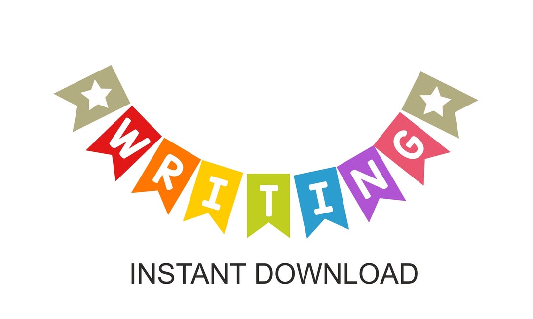 Writing Banner Printable / Writing Classroom Banner Printable / Writing ...