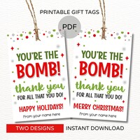 Soak in the Holidays Tag Christmas Gift Bath Bomb Salts Spa Foot Co ...