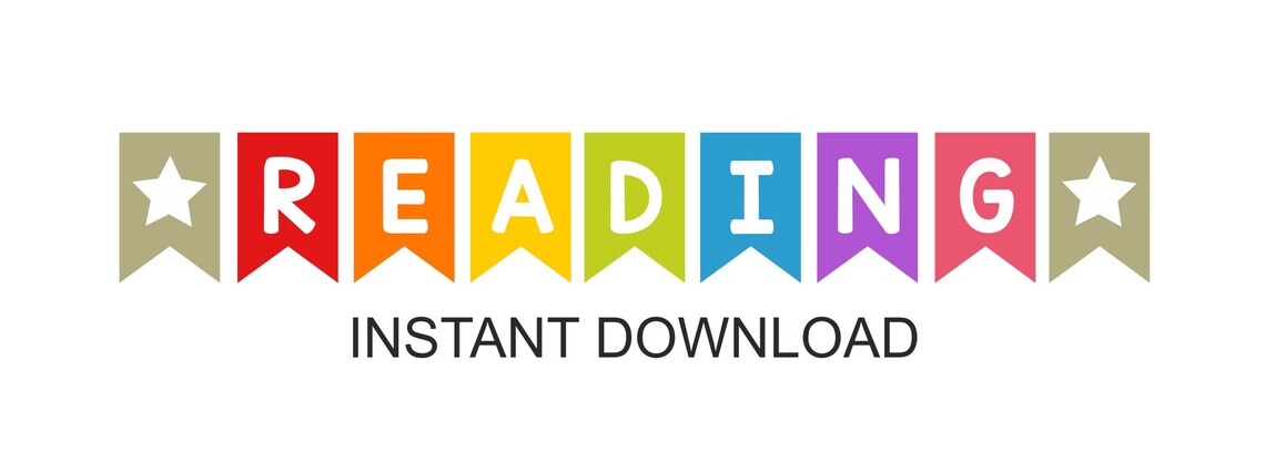 Reading Banner Printable / Reading Classroom Bulletin Board - Etsy