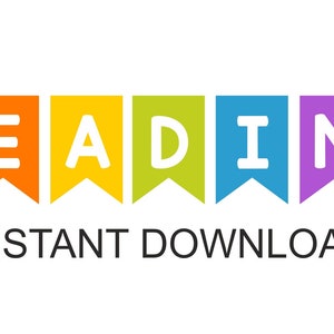 Reading Banner Printable / Reading Classroom Bulletin Board Decor ...