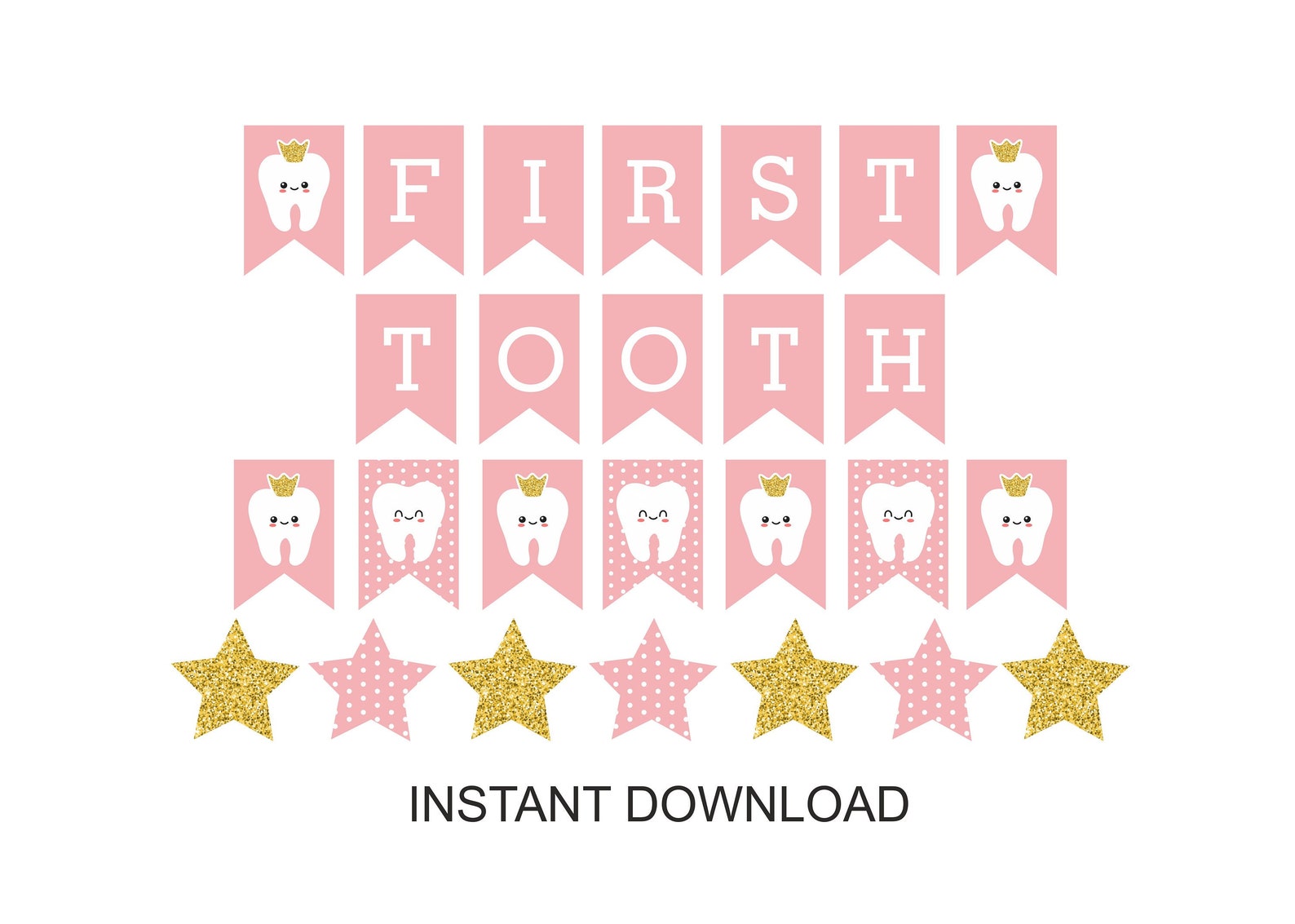 First Tooth Banner Printable / Atam Hatik Banner / Printable | Etsy