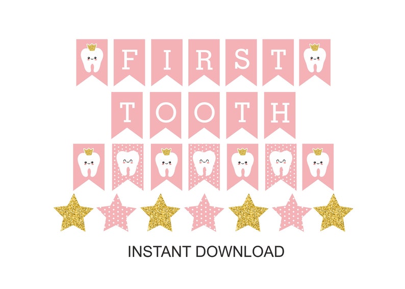 First Tooth Banner Printable / Atam Hatik Banner / Printable - Etsy