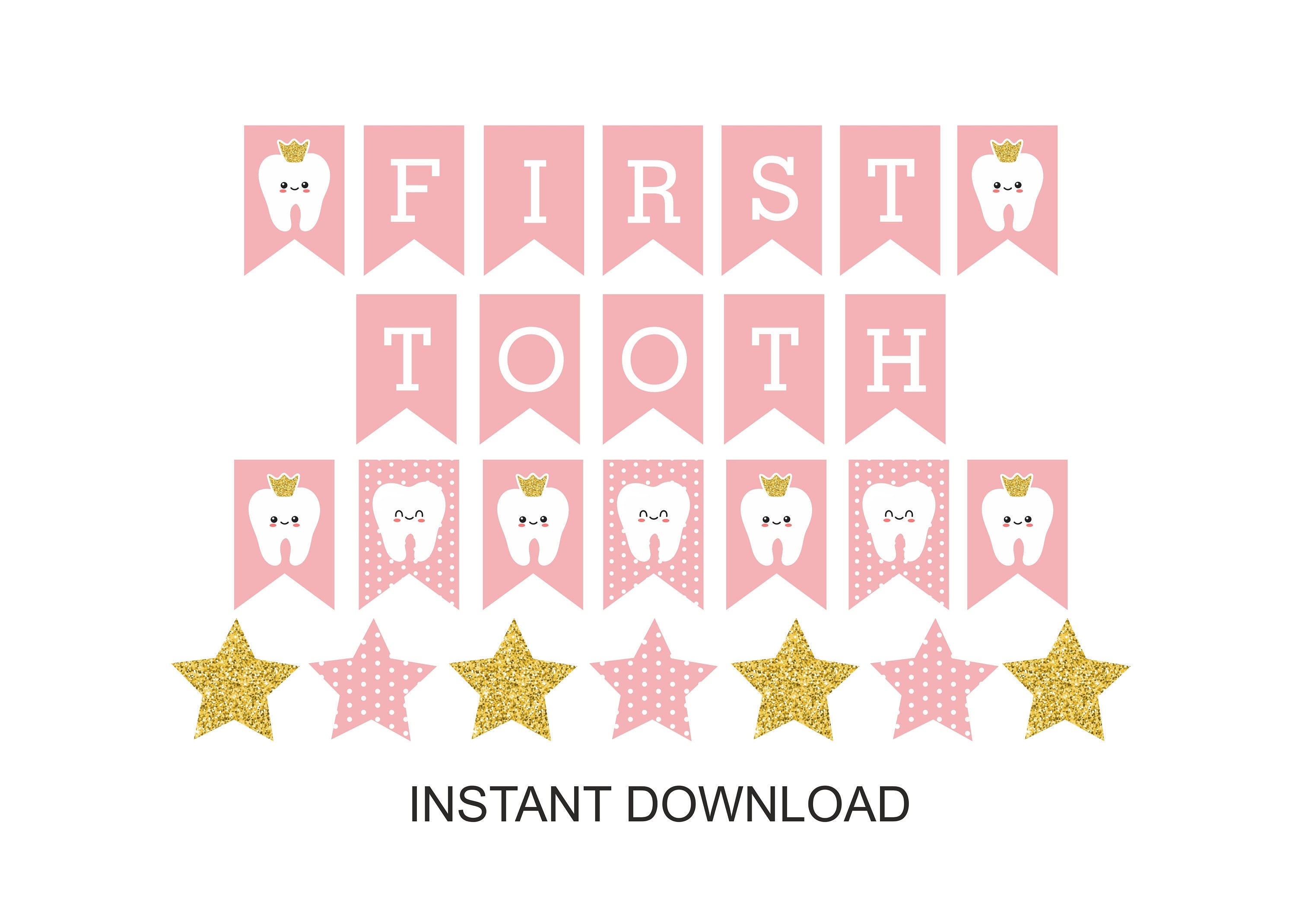 First Tooth Banner Printable / Atam Hatik Banner / Printable | Etsy