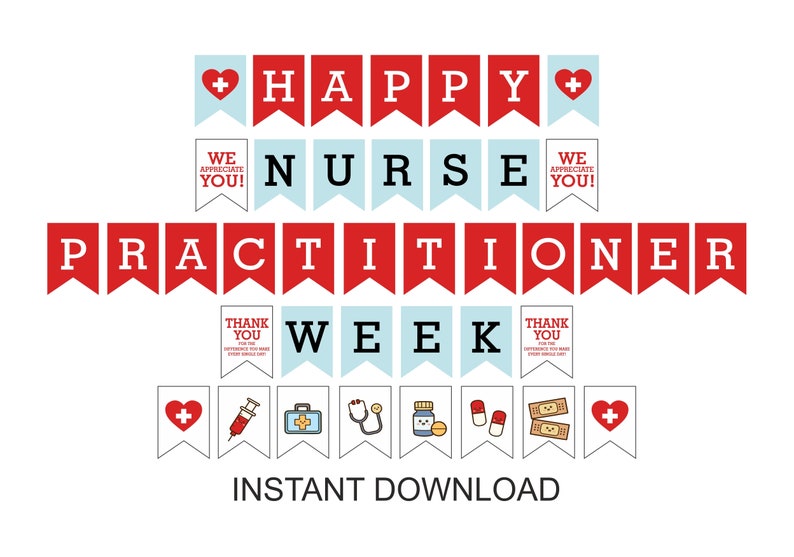 Nurse Practitioner Week Banner Printable / NP Week Banner / Nurse ...
