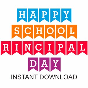 School Principal Day Banner Printable / Happy School Principals' Day ...