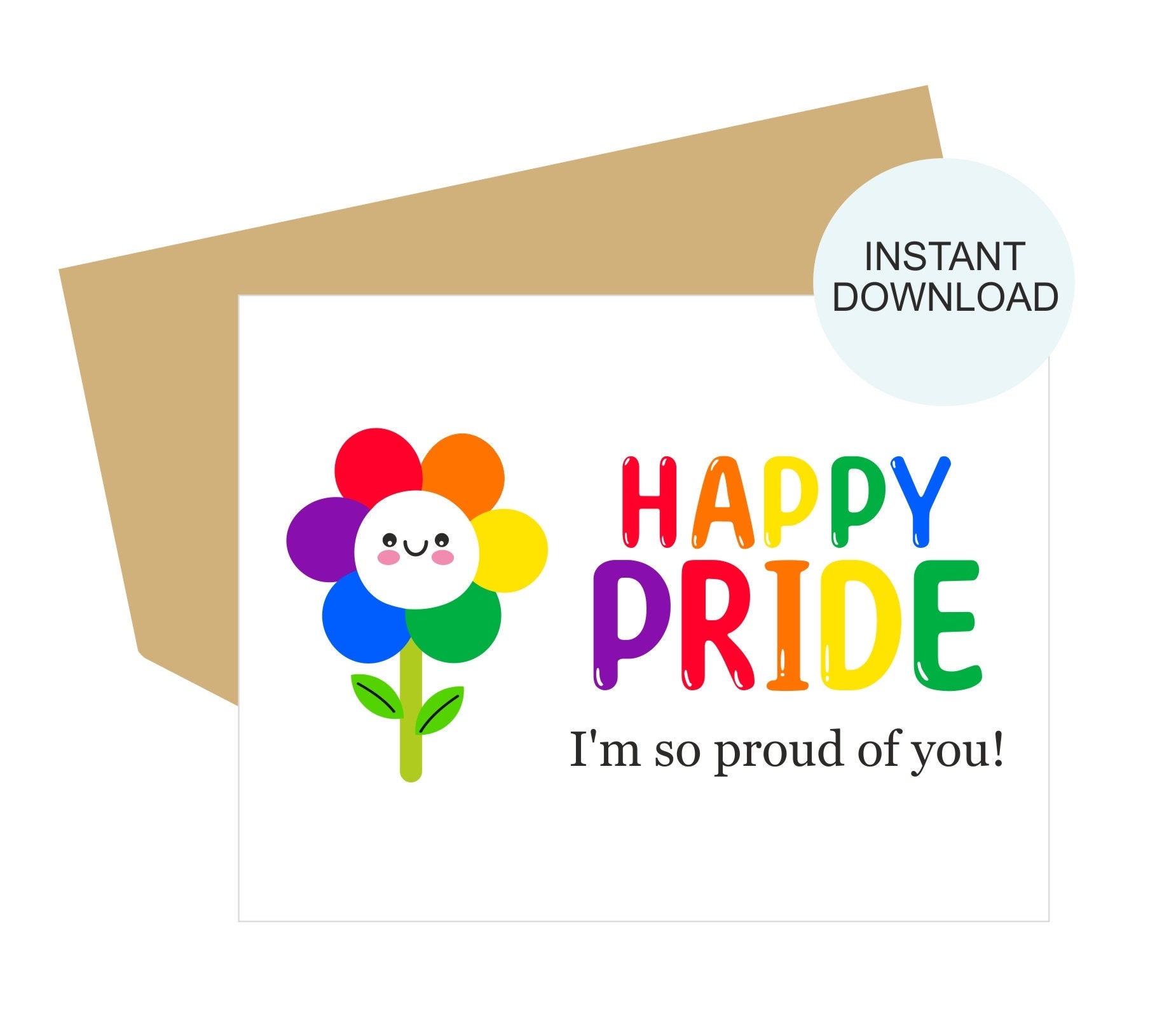 Pride Month Card Printable / Pride Cards / Pride Card - Etsy