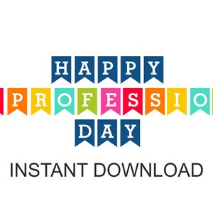 Happy Paraprofessionals Day Banner Printable / Paraprofessional Day ...