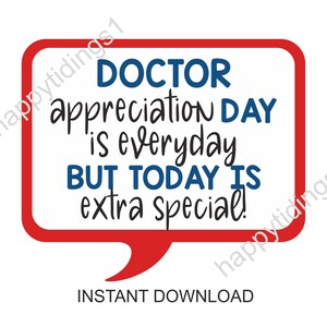 Doctor's Day Banner Printable / National Doctor's Day Bunting Printable ...