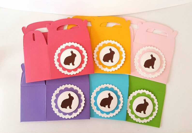 Easter Favor Boxes / Easter Favor Bags / Easter Treat Boxes / - Etsy