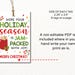 Christmas Jam Tags Printable / Christmas Jam Packed Tag / Holiday Jam ...
