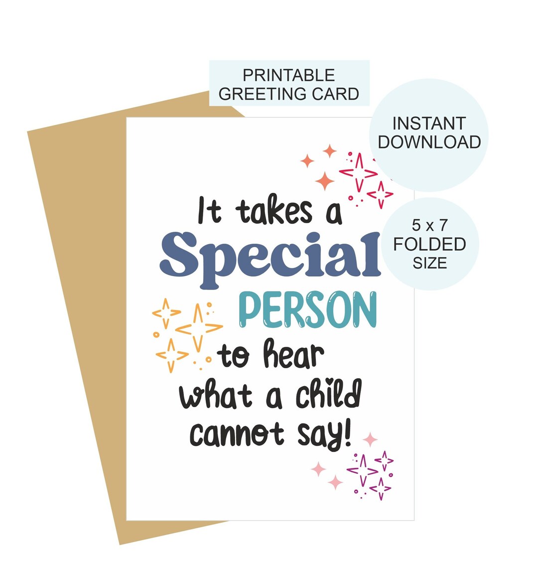 School Counselor Card Printable / School Social Worker Card / Teacher ...